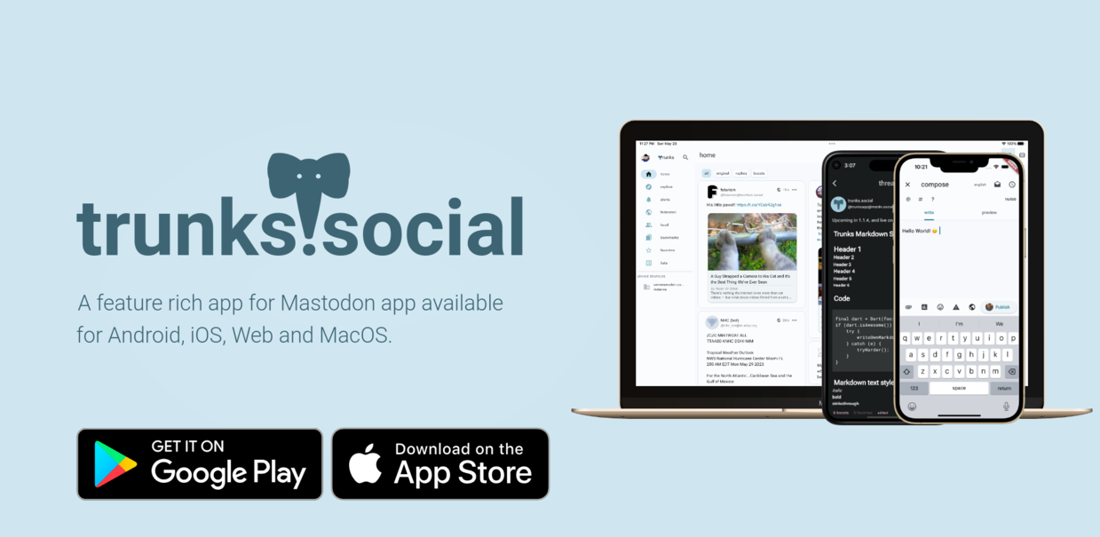 trunks.social (@trunksapp@mstdn.social) - Mastodon 🐘