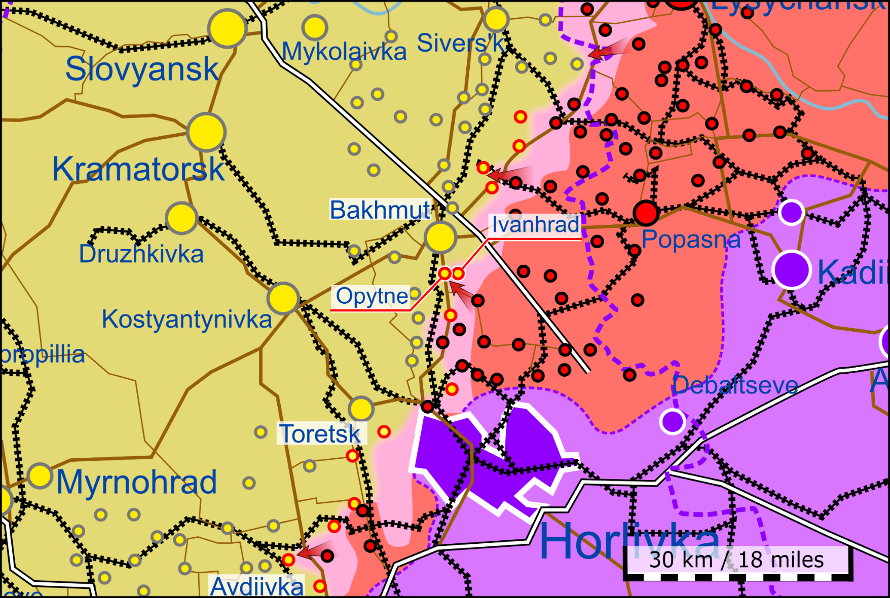 War Mapper: "A map of the approximate situation on the ground ...