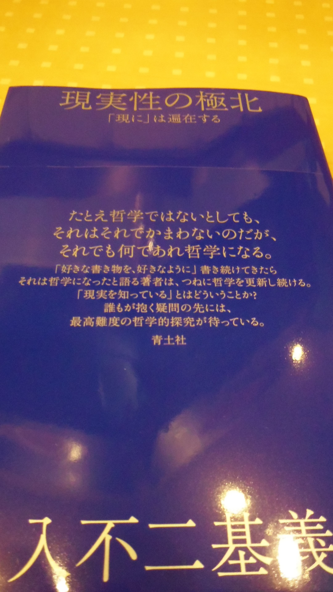 calicia: "今日発売の『現実性の極北』入手。『現実性の問題』から4年10か月ぶり。以前より「鈍器本」感が増して…" - Mastodon 🐘