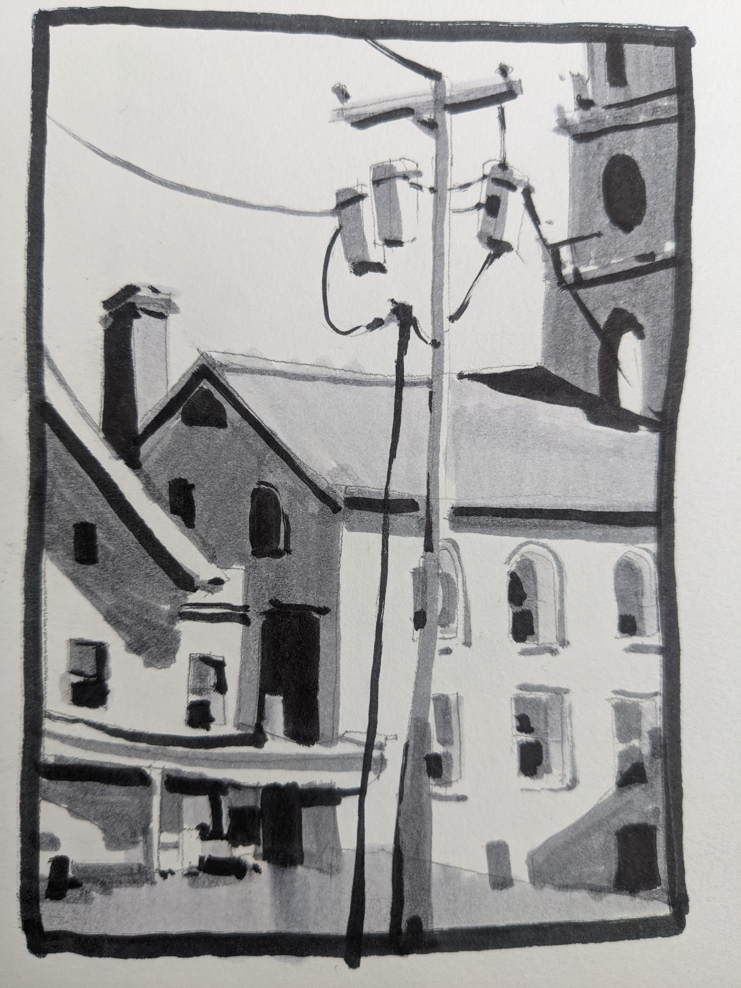 Todd Anderson: "Some Saturday morning four-value notans. #drawin ...